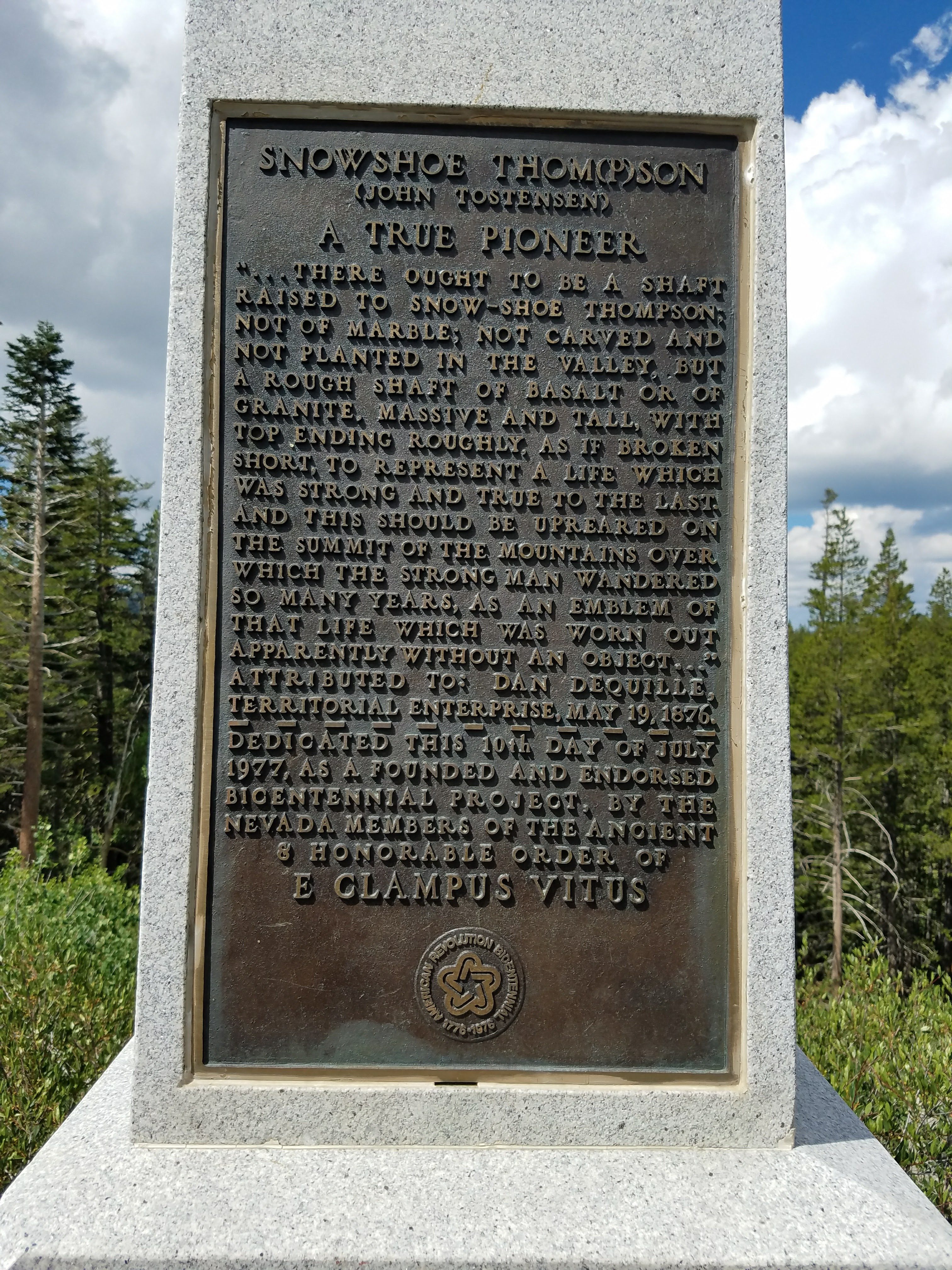 20170806_104901 – Snowshoe Thompson Chapter 1827 E Clampus Vitus